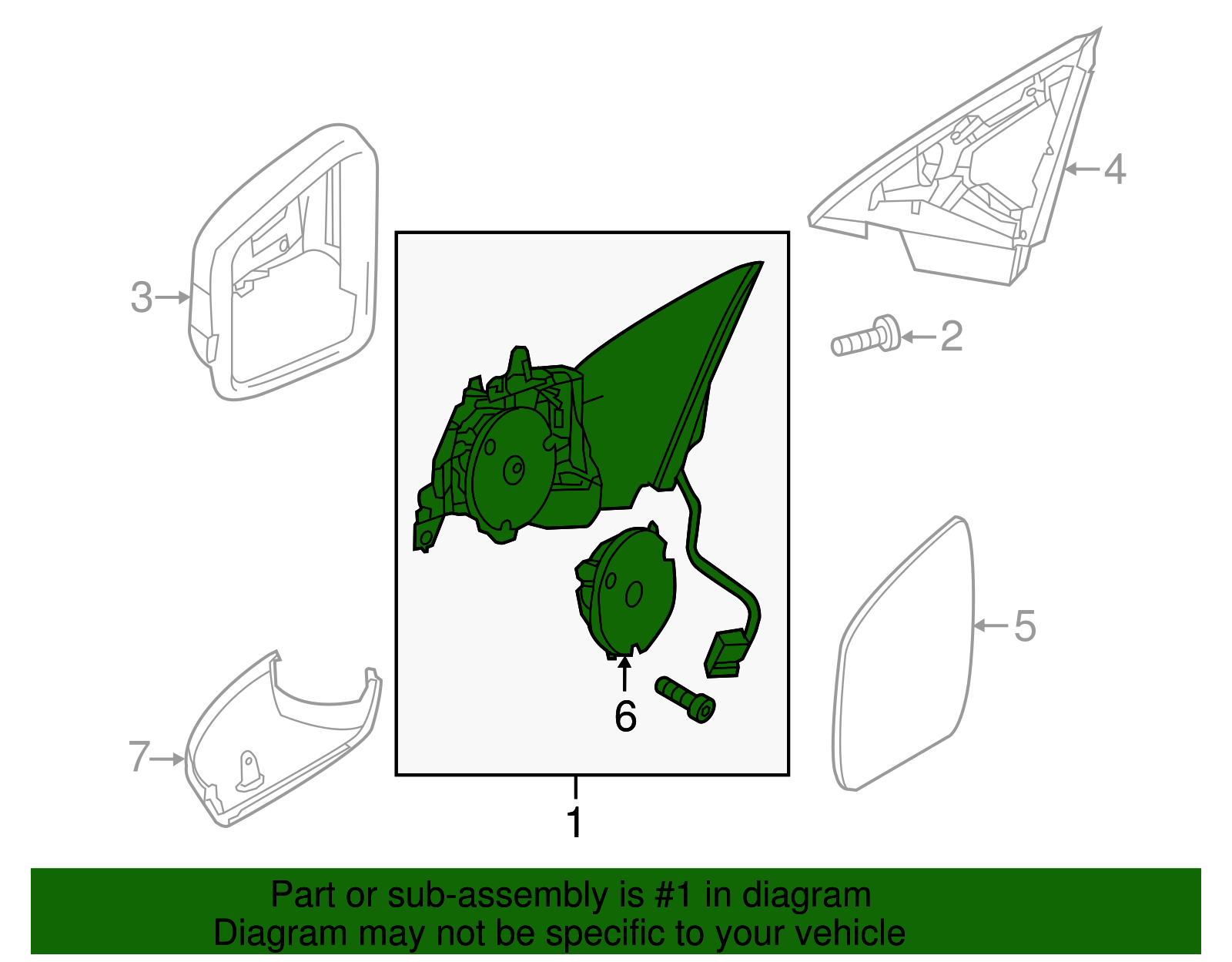 2012-2015 Mercedes-Benz Mirror Assembly 204-810-22-76 | Retail Performance Auto Parts