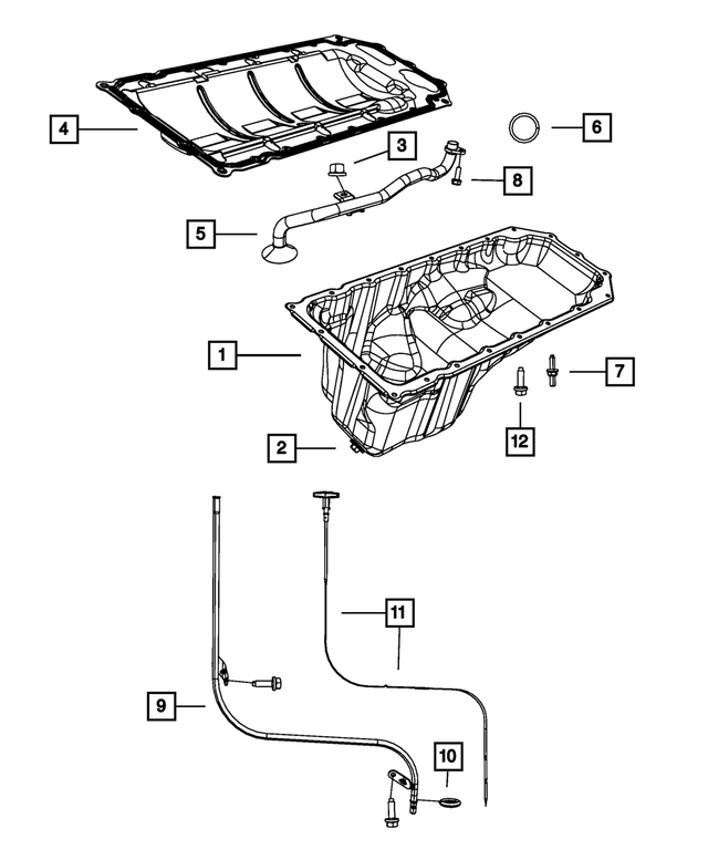 2009-2022 MOPAR Engine Oil Indicator Tube 6511311AA | My Mopar Parts