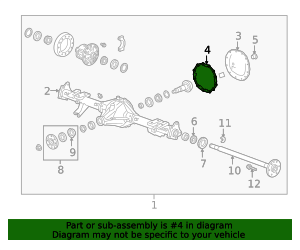 2019-2025 GM Rear Axle Housing Cover Gasket 84412728 GM | GMPartsDirect.com