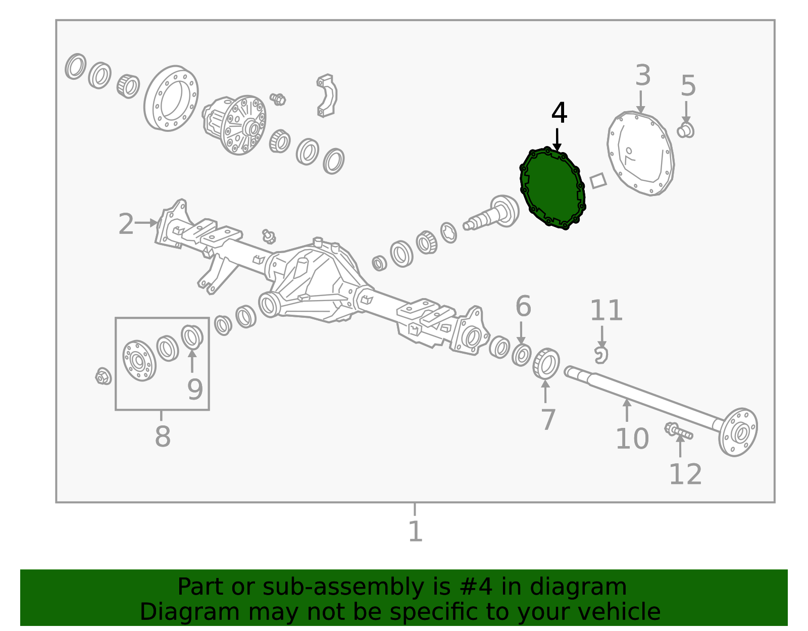 2019-2025 GM Rear Axle Housing Cover Gasket 84412728 GM | GMPartsDirect.com
