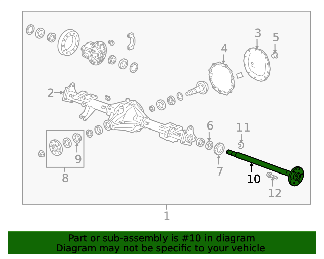 2019-2021 GM Rear Axle Shaft 84454426 | GMPartsDirect.com