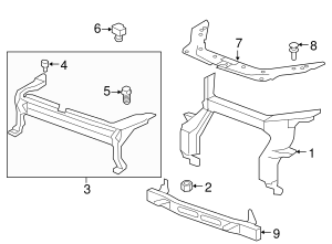 Genuine OEM Front Bumper Fascia Upper Support Part# 20986169 Fits 2013 ...