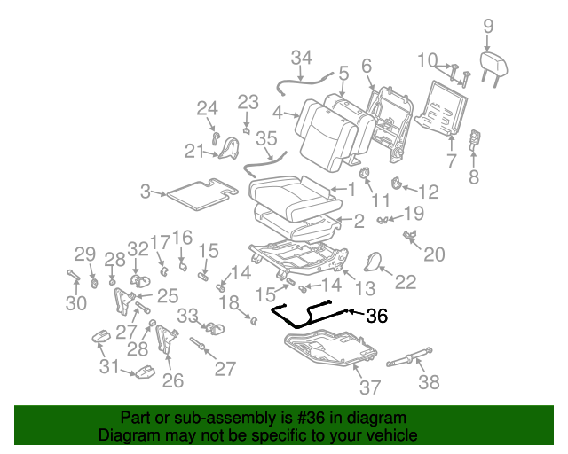 2003-2009 Lexus GX470 Release Cable 78091-60030 | OEM Parts Online
