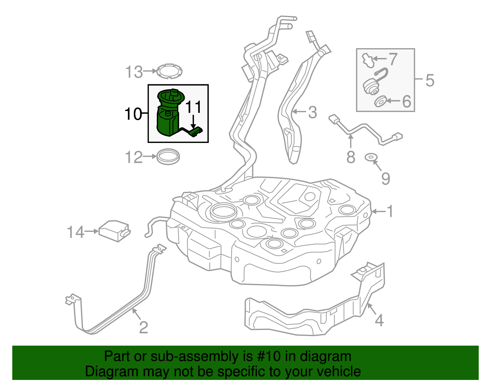 2015-2019 Volkswagen Fuel Pump Assembly 5WA-919-051-P | OEM Parts Online
