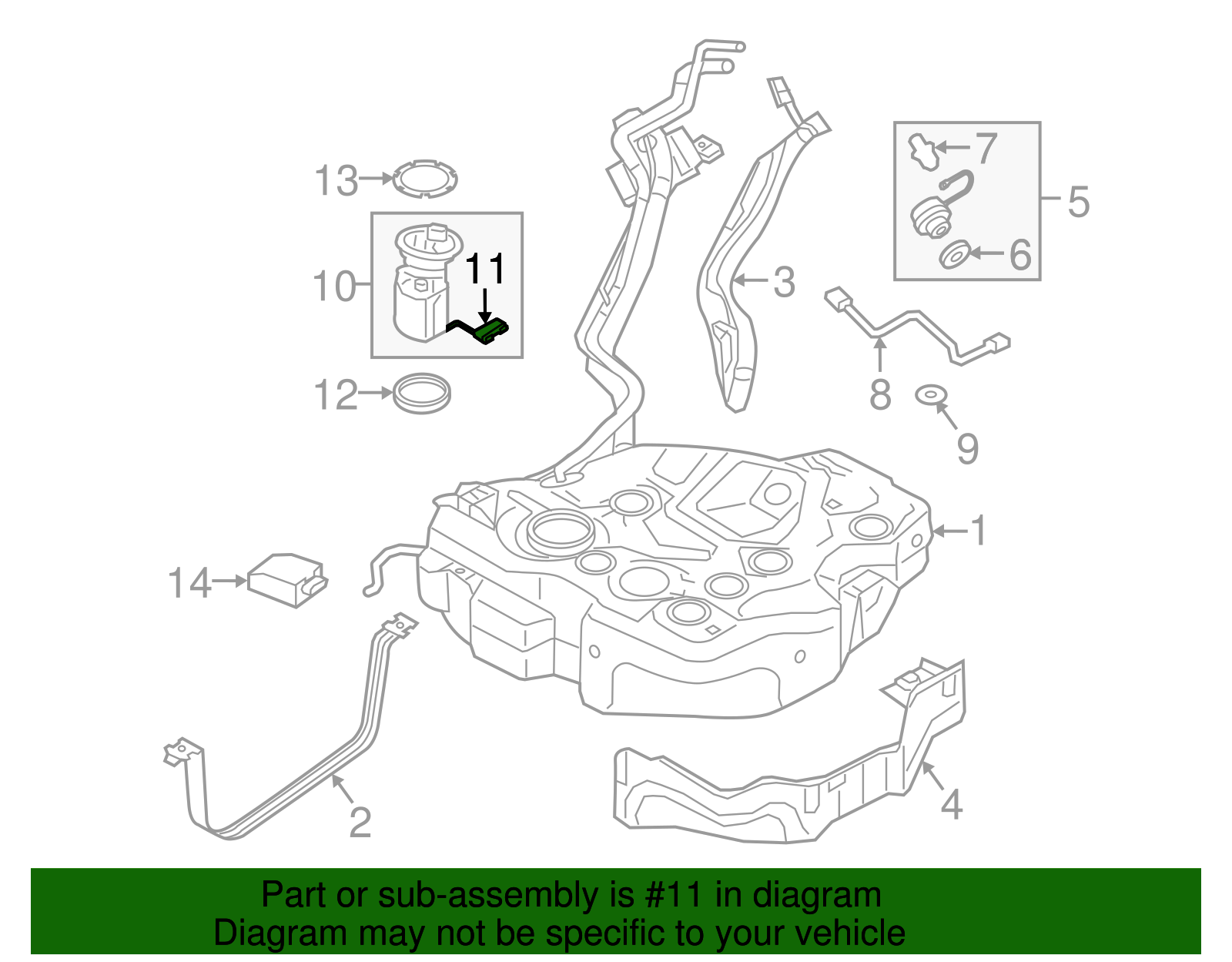 5WA-919-673 - Fuel Gauge Sending Unit 2022-2024 Volkswagen GTI ...
