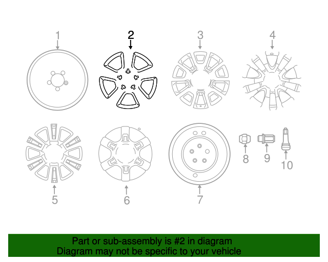 2014-2022 Toyota Wheel Disc 18 Inch 42611-0C161 | Toyota Parts Center