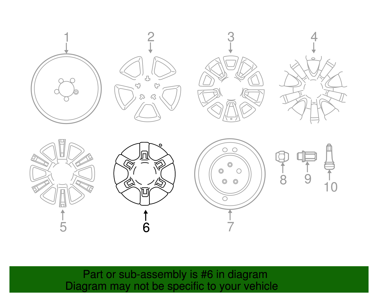 4260D-0C021 - 2015-2017 Toyota Tundra - Wheel Sub Assembly Clad Chrome ...