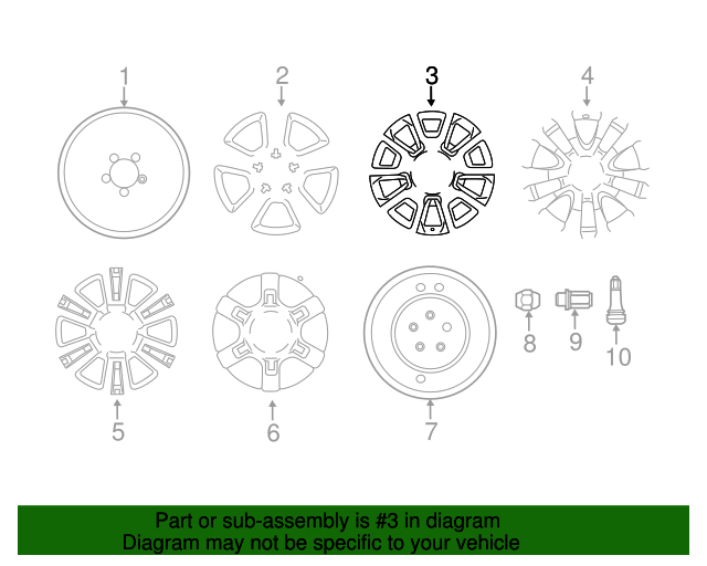 Genuine Toyota Wheel Disc 18 Inch part# 42611-0C172 for 2014-2021 ...