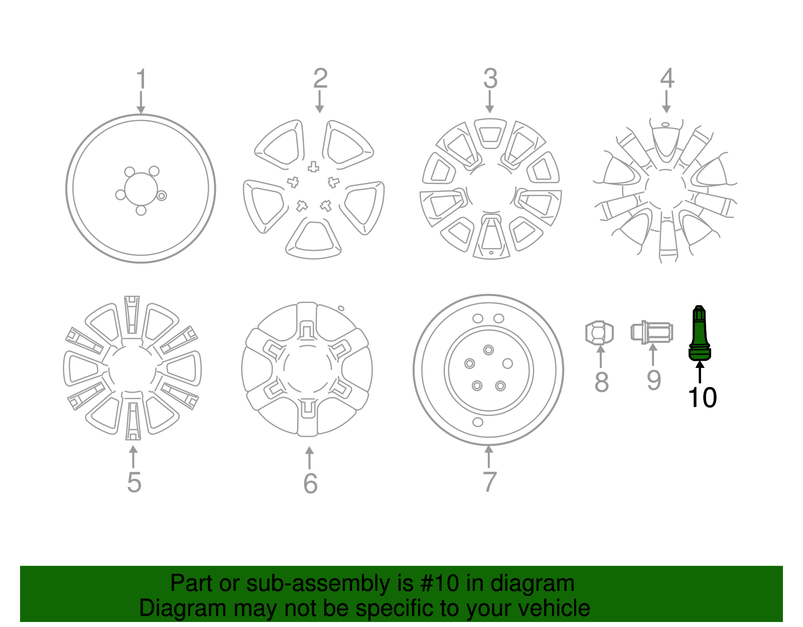 90080-45006 - Tire Valve Stem 1984-2024 Toyota | Longo Toyota Parts