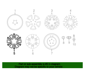 2014-2019 Toyota Tundra Wheel Silver Alloy 6 Spoke 20 Inch 42611-0C180 ...