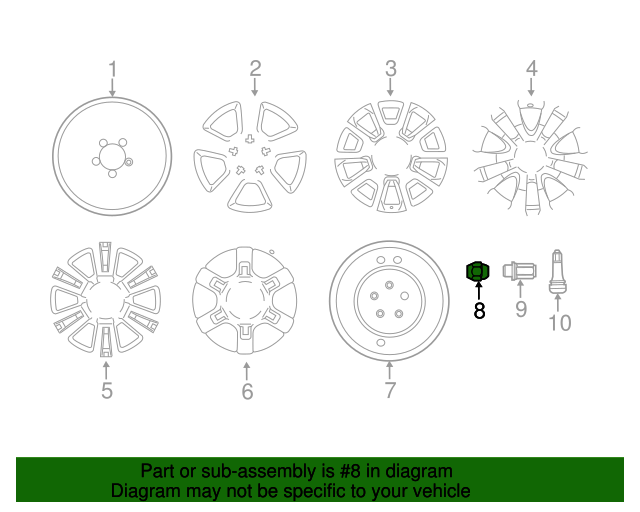 90942-A1003 - Wheel Nut - 2007-2021 Toyota Tundra | OEM Genuine Toyota ...