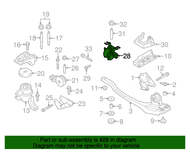 2005-2012 Ford Trans Mount 5L8Z-6038-AA | TascaParts.com