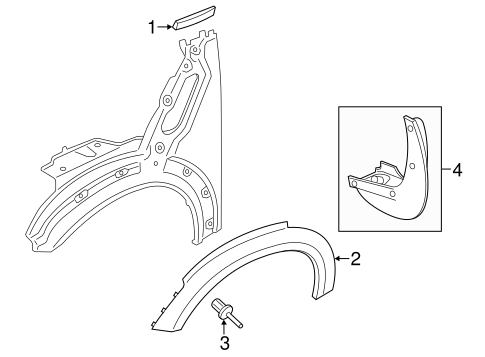 Exterior Trim - Fender for 2012 Mini Cooper Countryman | Mini Parts Direct