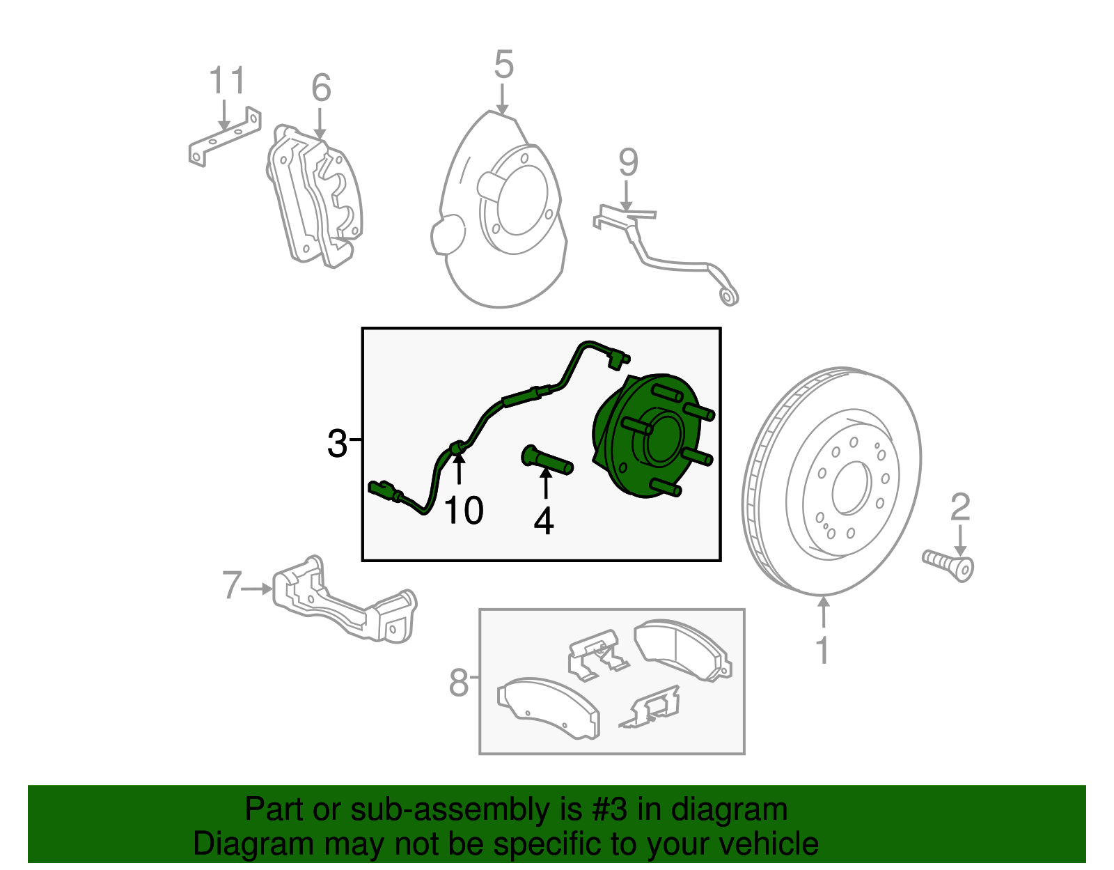 2014-2020 GM W (S)Hub 85689423 GM | GMPartsDirect.com