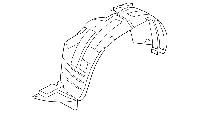 2011-2013 Kia Sorento Fender Liner - Passenger Side (RH) 86820-1U200 ...