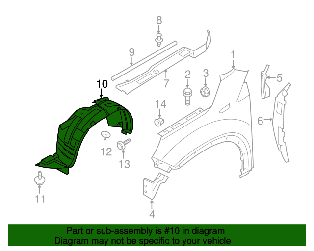 2014-2015 Kia Sorento OEM NEW 2014-2015 Kia Sorento Guard Assembly ...