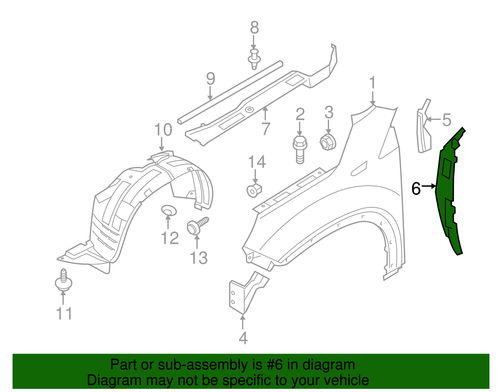 84142-2P010 - Rear Seal 2012-2013 Kia Sorento | Kia.Parts Store