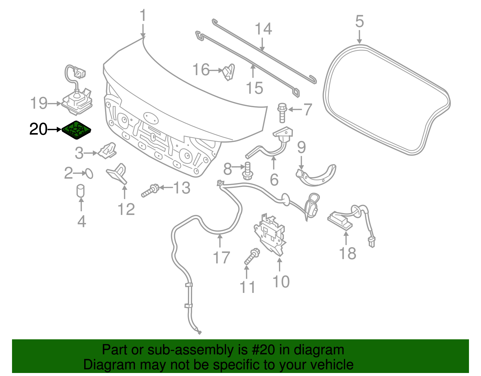 87370-4C560 - Molding Assembly 2014-2015 Kia Optima | Kia.Parts