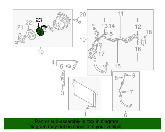 2010-2012 Hyundai Santa Fe Clutch Coil 97641-1U200 | Hyundai Wholesale ...