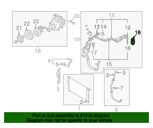 Hyundai - 97604-2B100 - Expansion Valve - 2007-2012 Hyundai Santa Fe ...