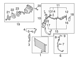 97604-2B100 - A/C Expansion Valve 2007-2012 Hyundai Santa Fe ...