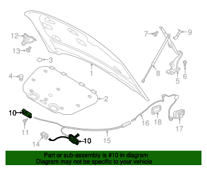 Hood Lock 32405275 | TascaParts.com