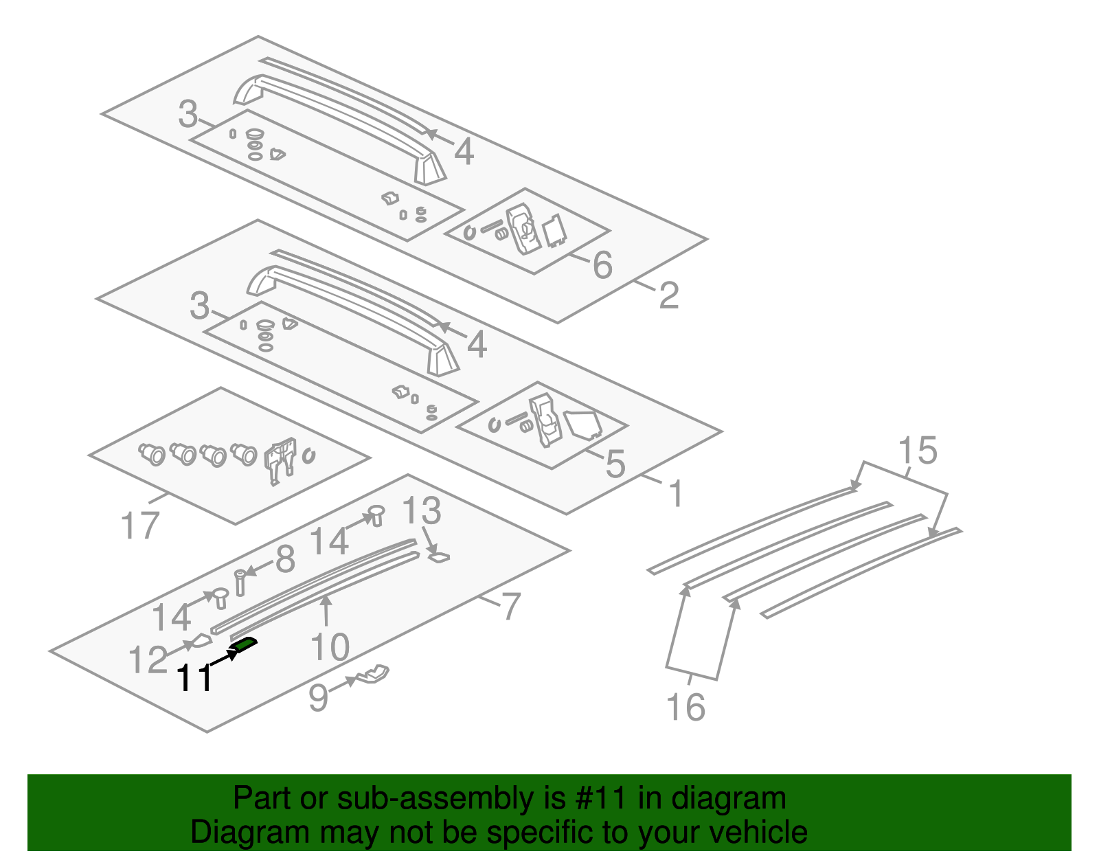 2004-2010 Volkswagen Touareg Channel Packing 7L0-860-185-A | OEM VW ...
