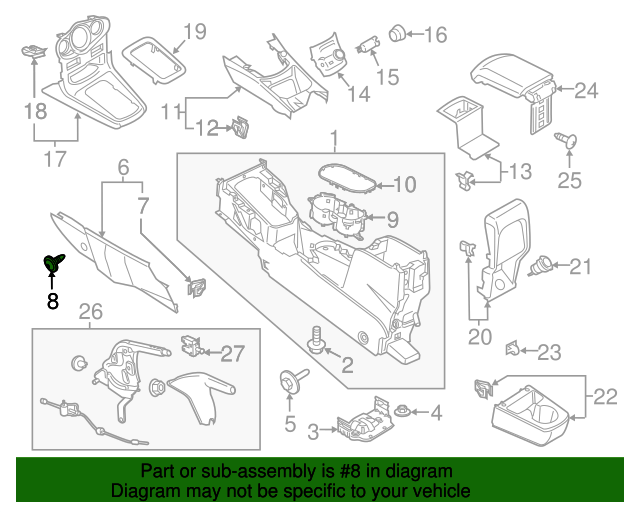 Genuine OEM Ford Part - Side Panel Retainer Clip W707068-S300 | Genuine ...