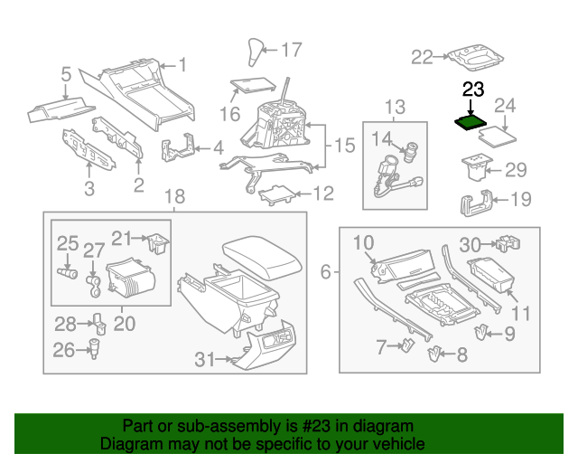 58816-AC010 - Mat - 2005-2012 Toyota Avalon | OEM Genuine Toyota Parts