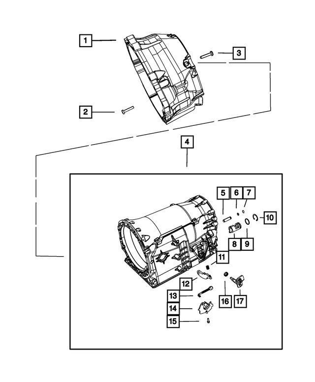 MOPAR TRANSMISSION CASE - 52108099AB - 52108099AB | Mopar Online Parts