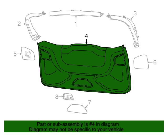 2018-2020 Chrysler Trim Panel 6PP36PD2AA | TascaParts.com