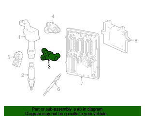 25203317 - Engine Crankshaft Position Sensor 2016-2024 GM ...