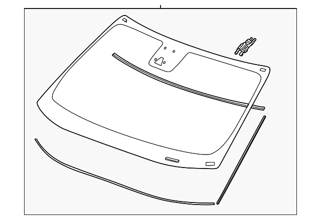 2021-2025 Chevrolet Trailblazer Windshield 42782816 GM | GMPartsDirect.com