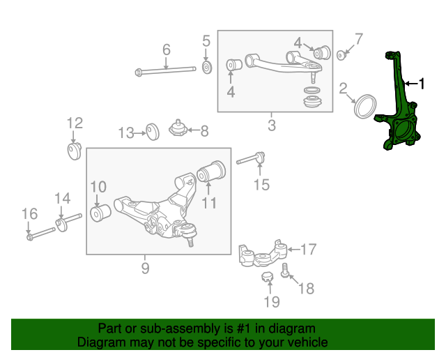 2016-2022 Toyota Knuckle 43211-0C020 | OEM Parts Online