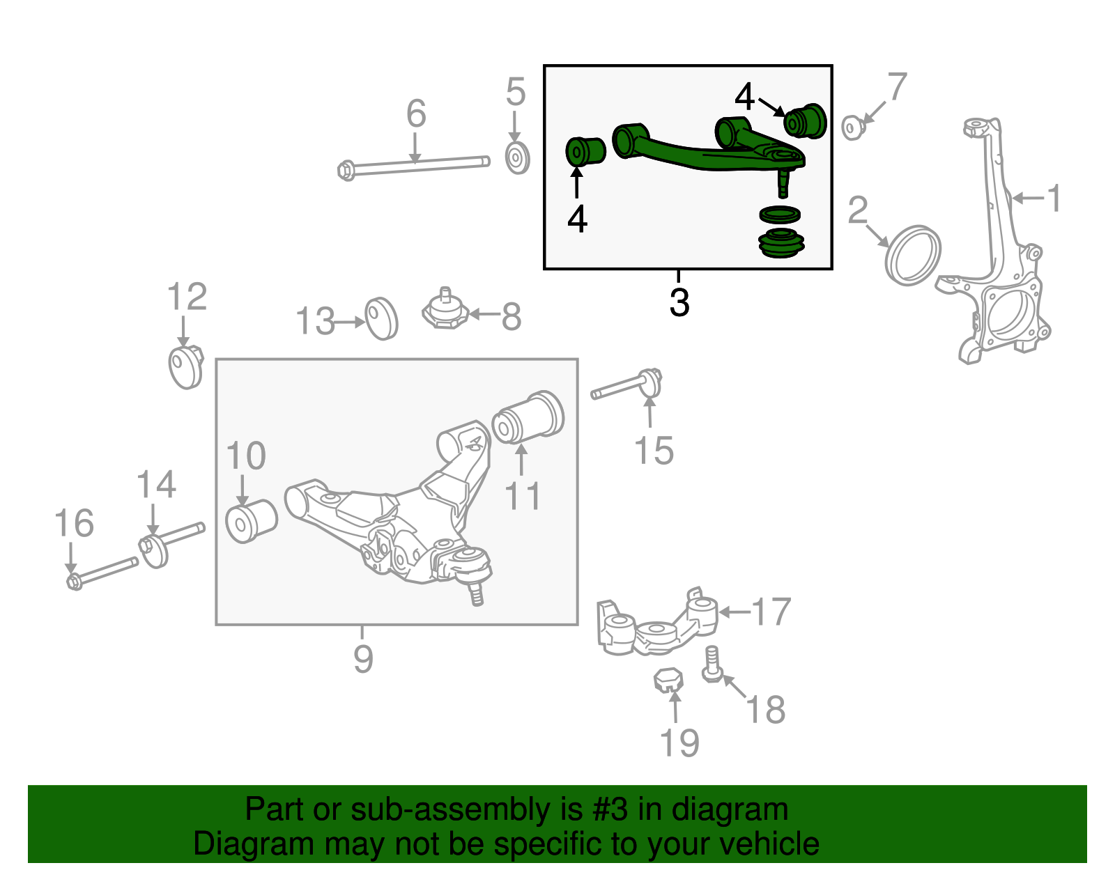 2007-2022 Toyota 2007-2022 Toyota - Suspension Control Arm (Right ...