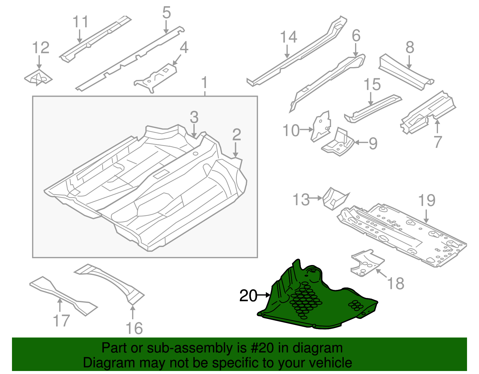 1K0-825-201-AE - 2005-2014 Volkswagen - Under-Body Shield | Quick VW Parts