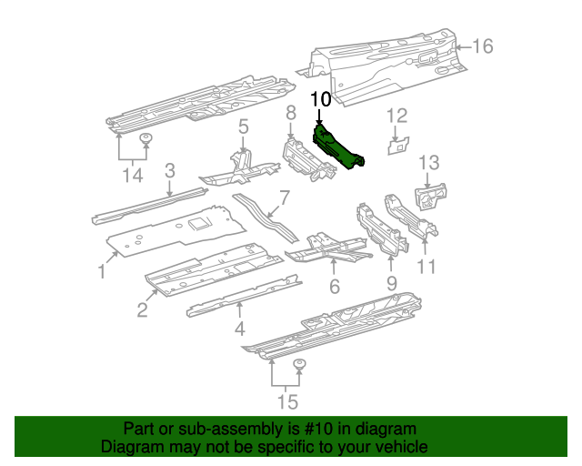 2010-2015 Mercedes-Benz Rear Cross-Member 204-610-24-20 | World ...