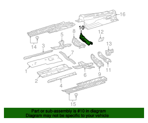 2010-2015 Mercedes-Benz Rear Cross-Member 204-610-24-20 | World ...