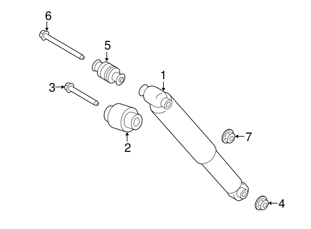 2015-2024 Ford Suspension Shock Absorber FK4Z-18125-A ...