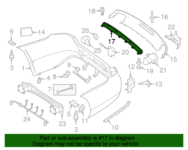 2012-2018 Mercedes-Benz Lower Molding 218-888-00-73 | MB OEM Parts