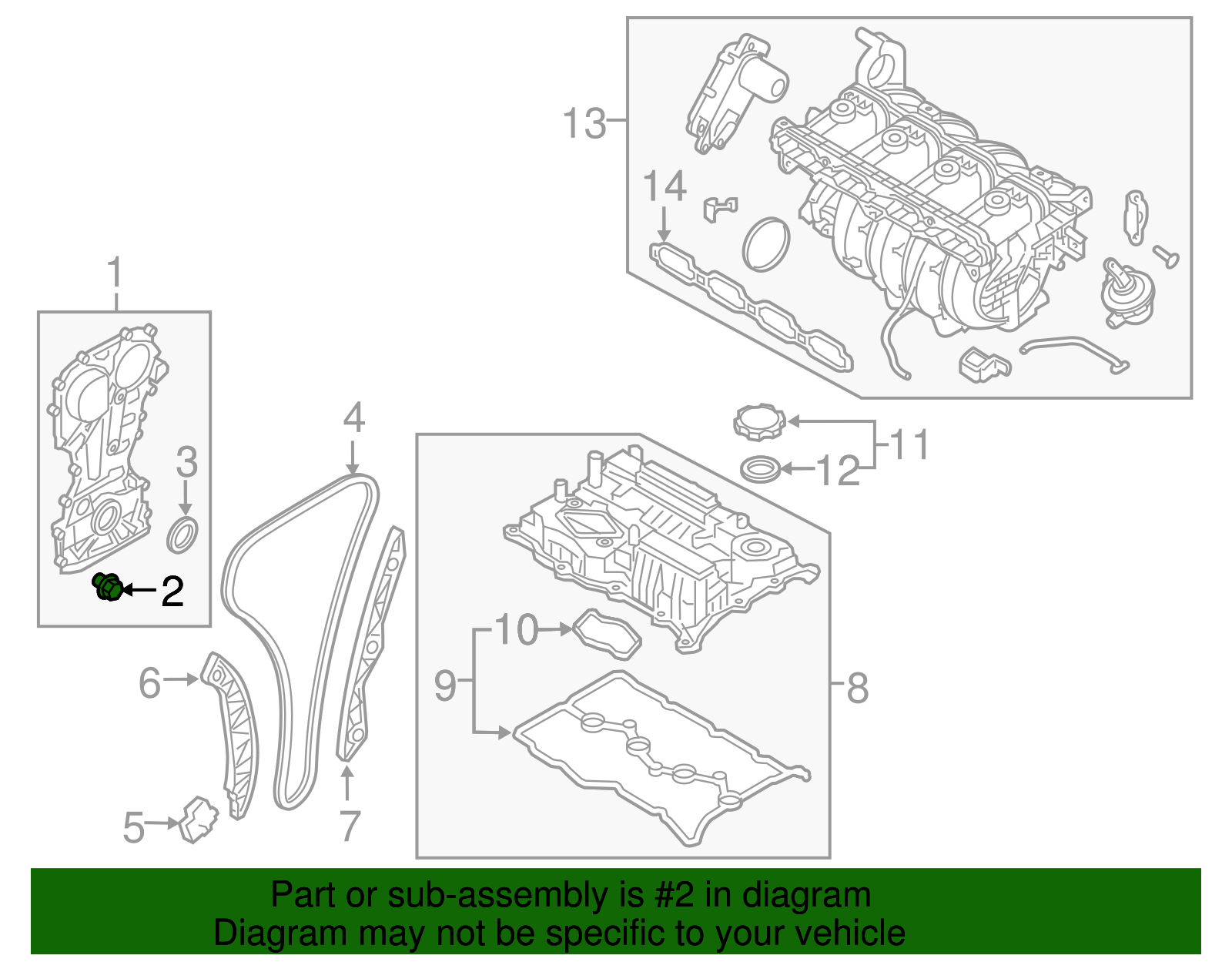 21473-25000 - Timing Cover Bolt 2016-2025 Kia | Kia.Parts