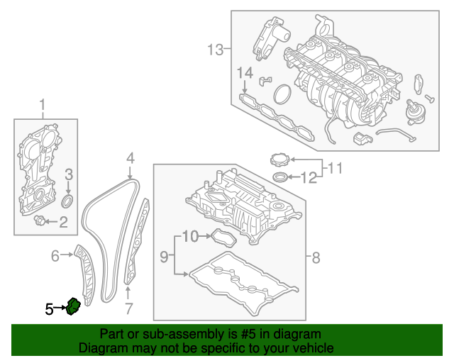 24461-2G350 - Engine Timing Chain Tensioner 2011-2018 Kia | Kia.Parts Store