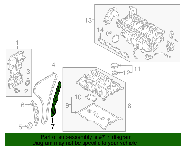 24471-2G350 - Chain Guide 2011-2018 Kia | Kia.Parts Store