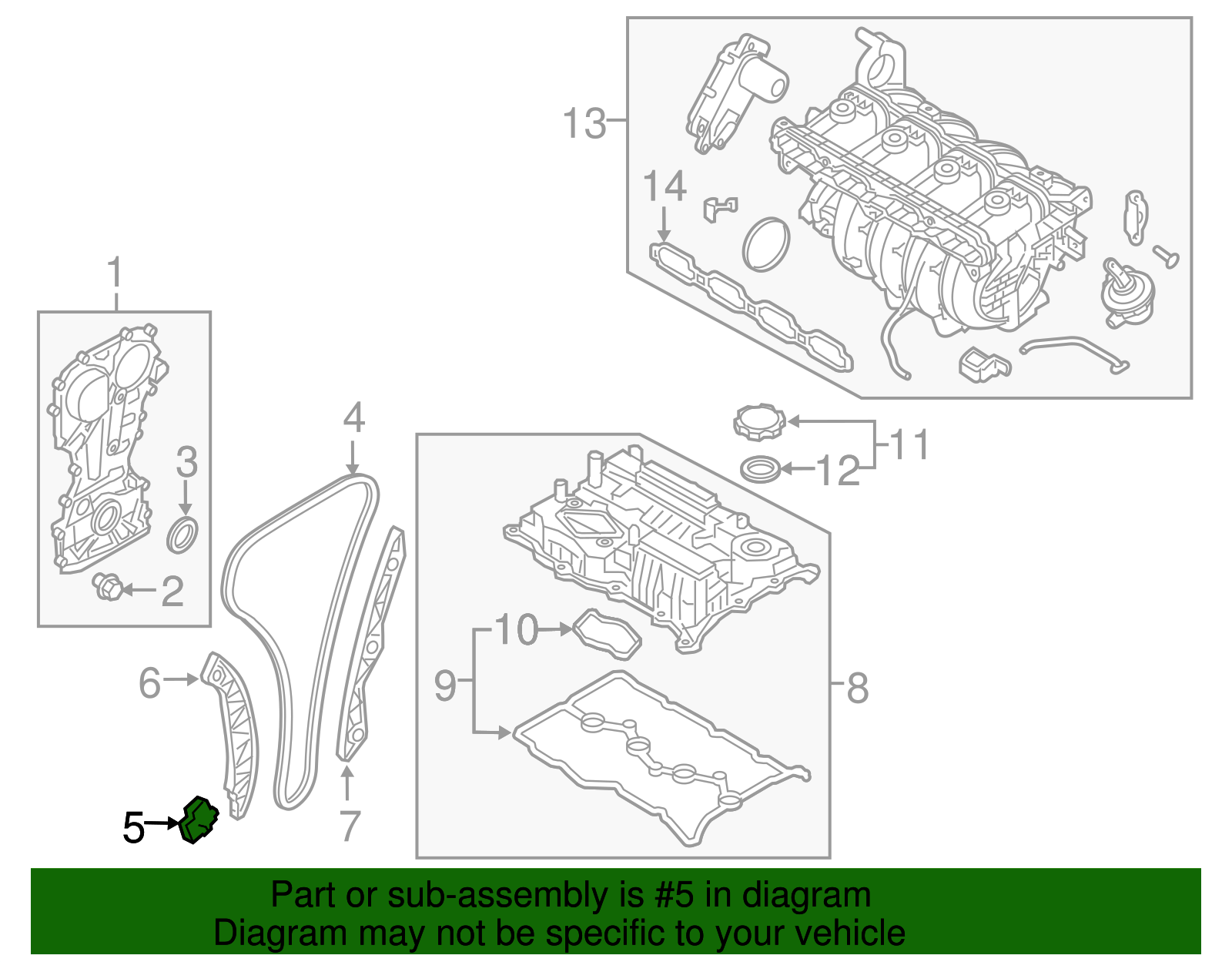 24470-2G803 - Engine Timing Chain Tensioner 2014-2022 Kia | Kia.Parts