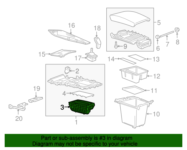 2020 Buick Enclave Cup Holder 84683861 | GMPartsDirect.com