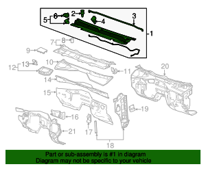 2015-2020 Chevrolet Black Air Inlet Grille Panel 23454604 GM ...