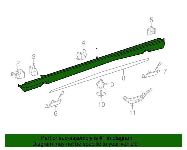212-698-22-54-9999 - Rocker Panel Guard 2014-2016 Mercedes-Benz E 350 ...