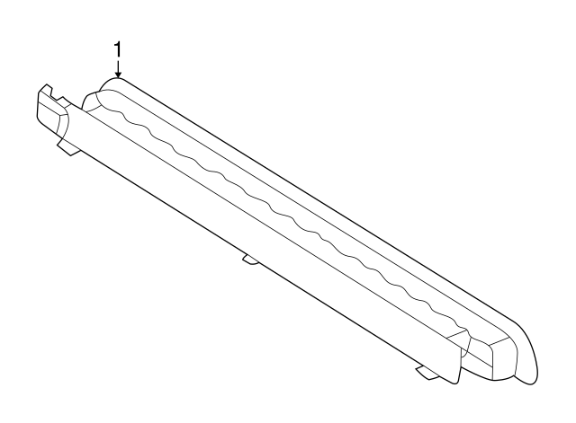 215-820-04-56 - Center High Mount Stop Light 2000-2006 Mercedes-Benz ...