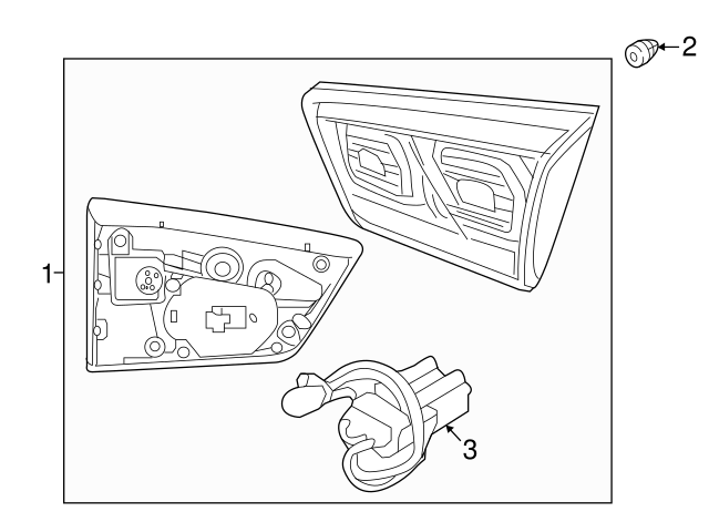 87313-1C000 - Tail Lamp Assembly Nut 2006-2023 Kia | Genuine Kia Parts