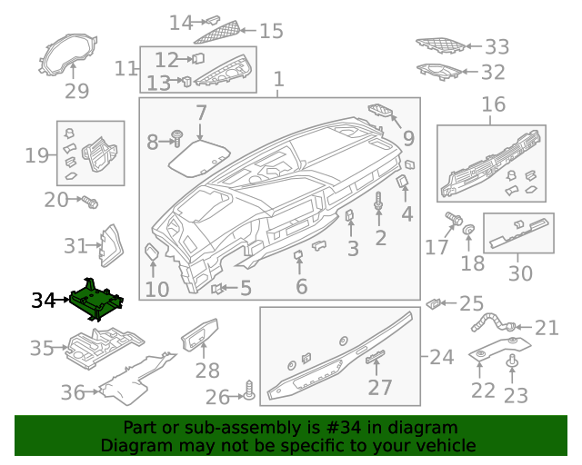8W7-857-925-4PK - Storage Box 2018-2023 Audi | Audi OEM Parts